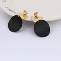 Black Metal Round Disc Clip On Earrings – Victoria's Closet & Co